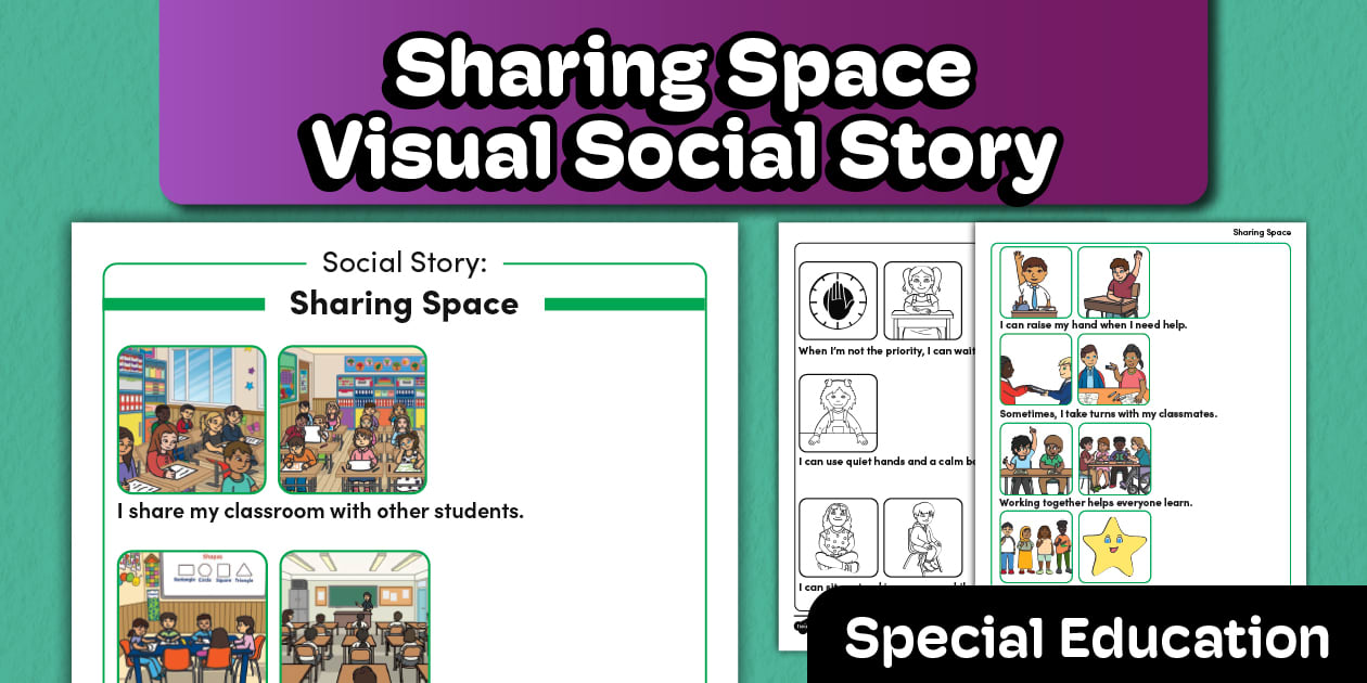 Sharing Space Visual Social Story for Special Education