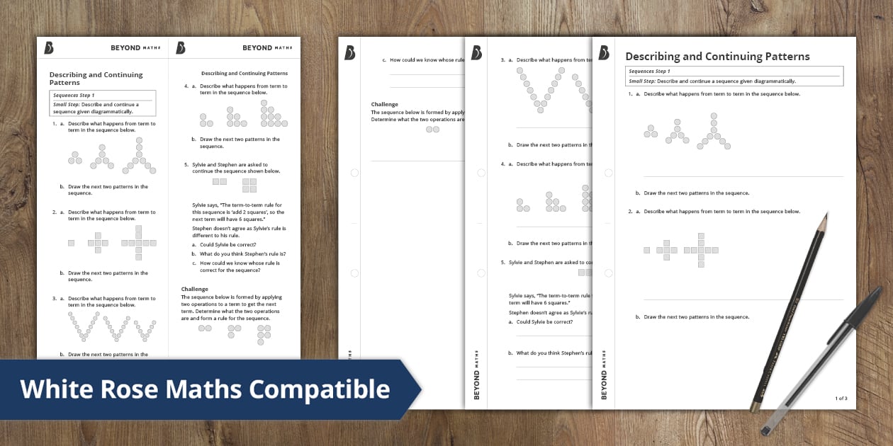 👉 Describing and Continuing Patterns - Twinkl