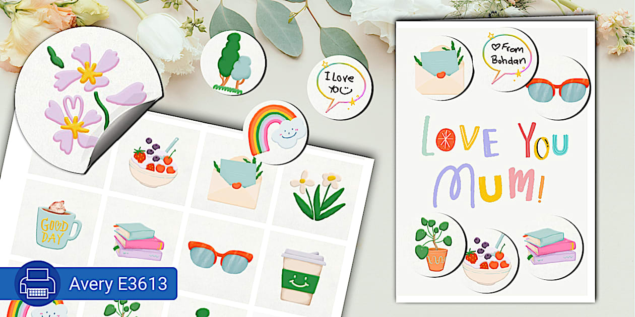 Make a Mother's Day Card | Love You Mum | Stickers Activity