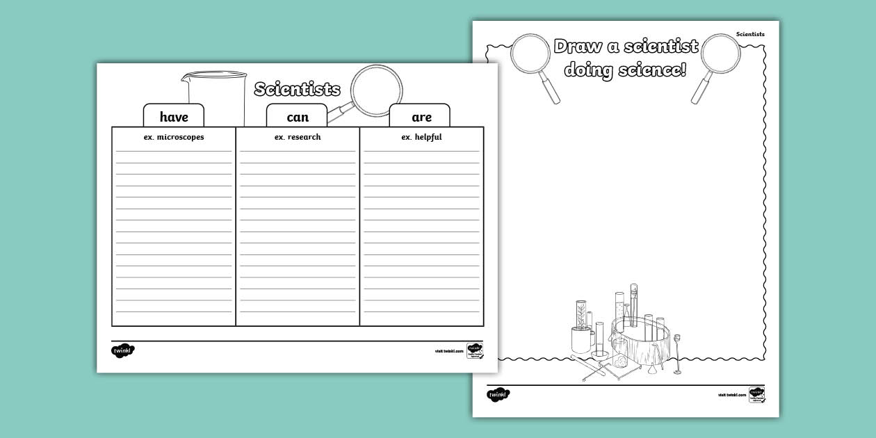 What Is a Scientist? Worksheet for 3rd-5th Grade - Twinkl