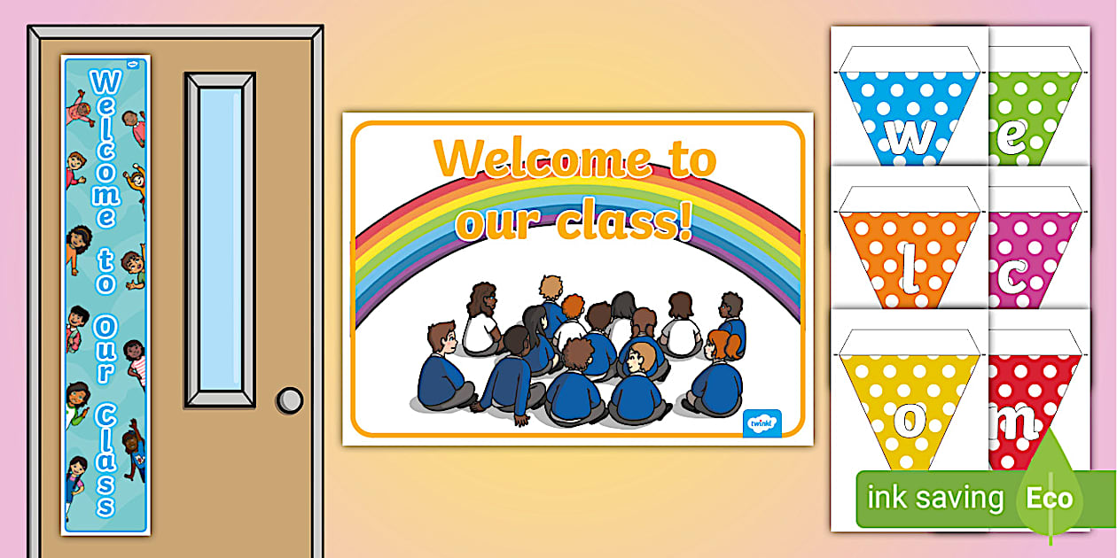 Welcome to Our Class Door Decoration Pack (teacher made)