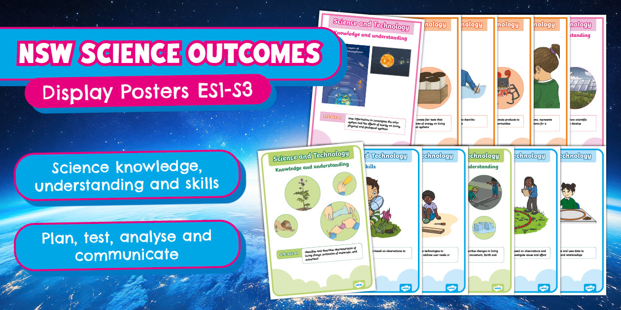 NSW Science Outcomes Posters for Classroom Display