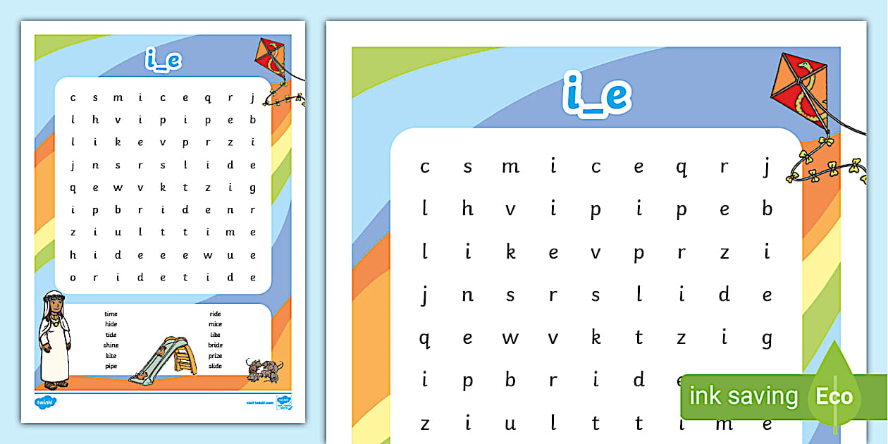 Split 'i_e' Digraph Word Search (teacher made) - Twinkl