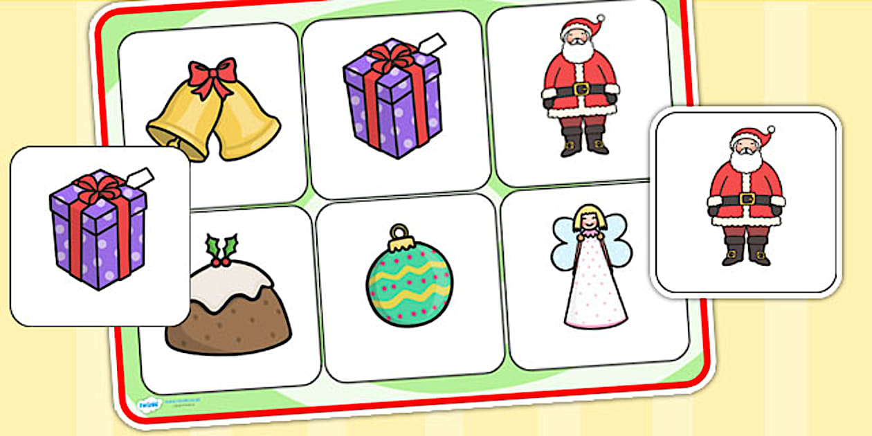 Christmas Matching Mat SEN (professor feito) - Twinkl