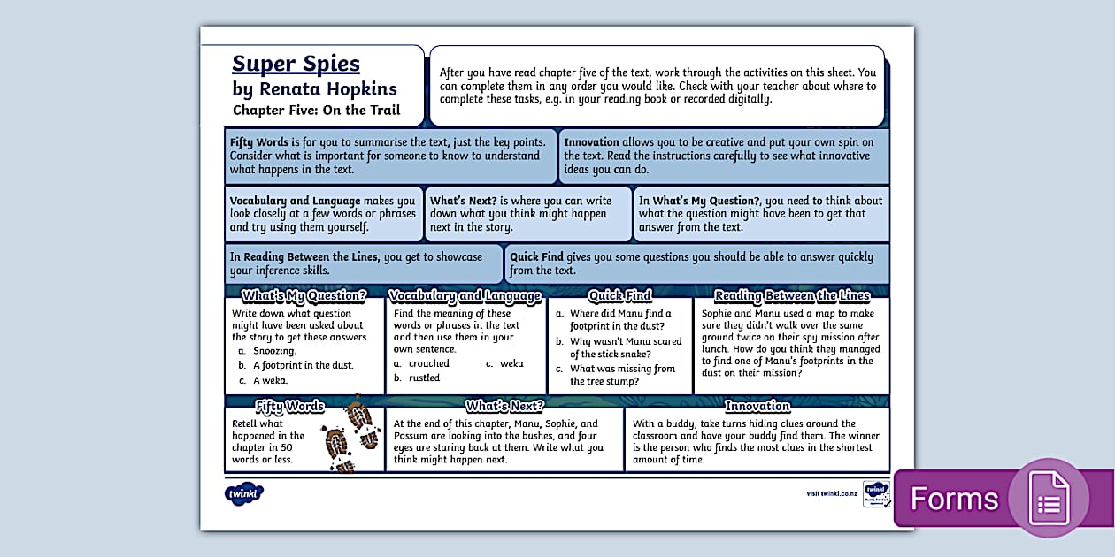 CHAPTERS September 2022: Super Spies - Chapter 5 Follow-Up