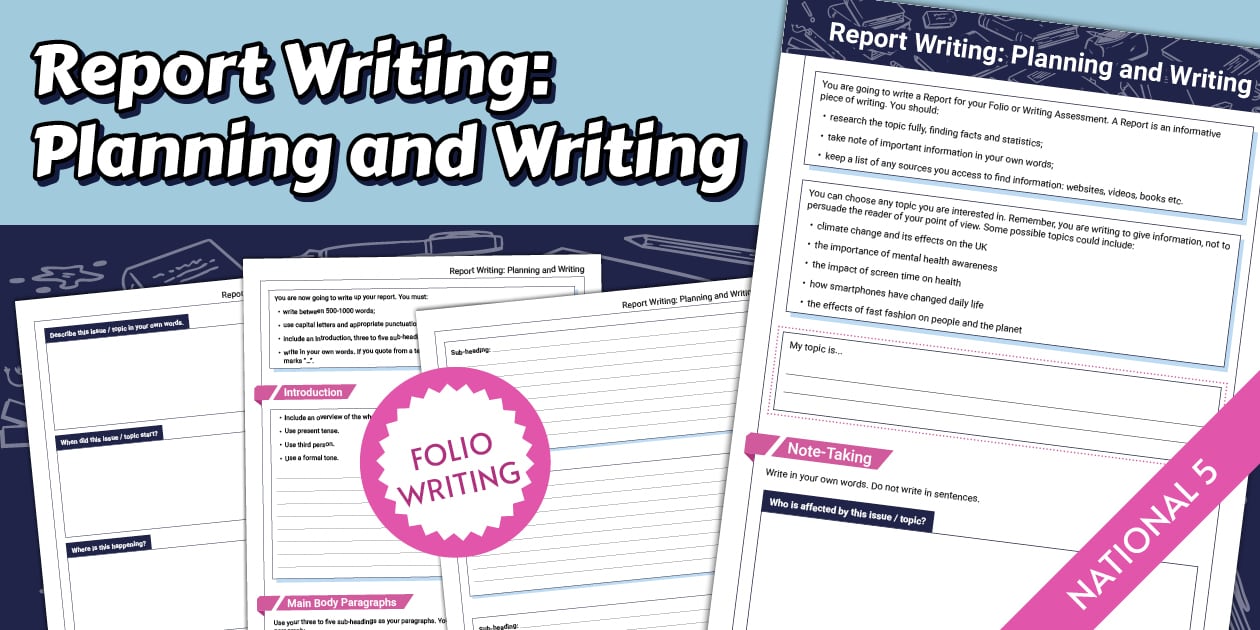 Report Writing: Planning and Writing