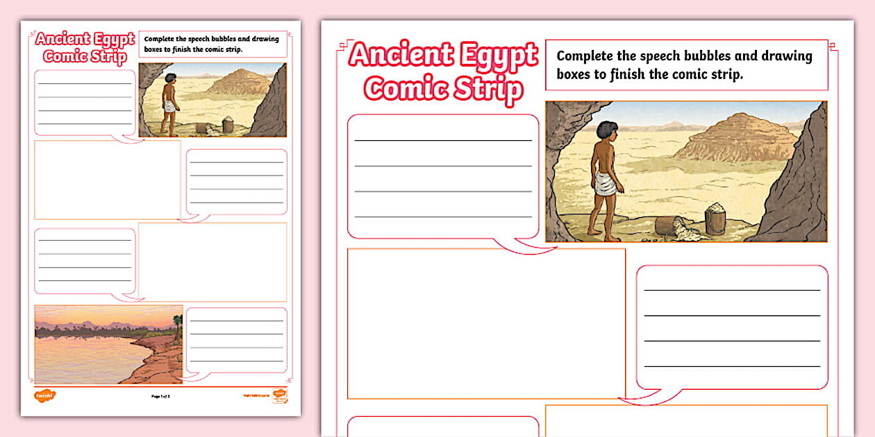 Finish the Ancient Egypt Comic Strip - Twinkl