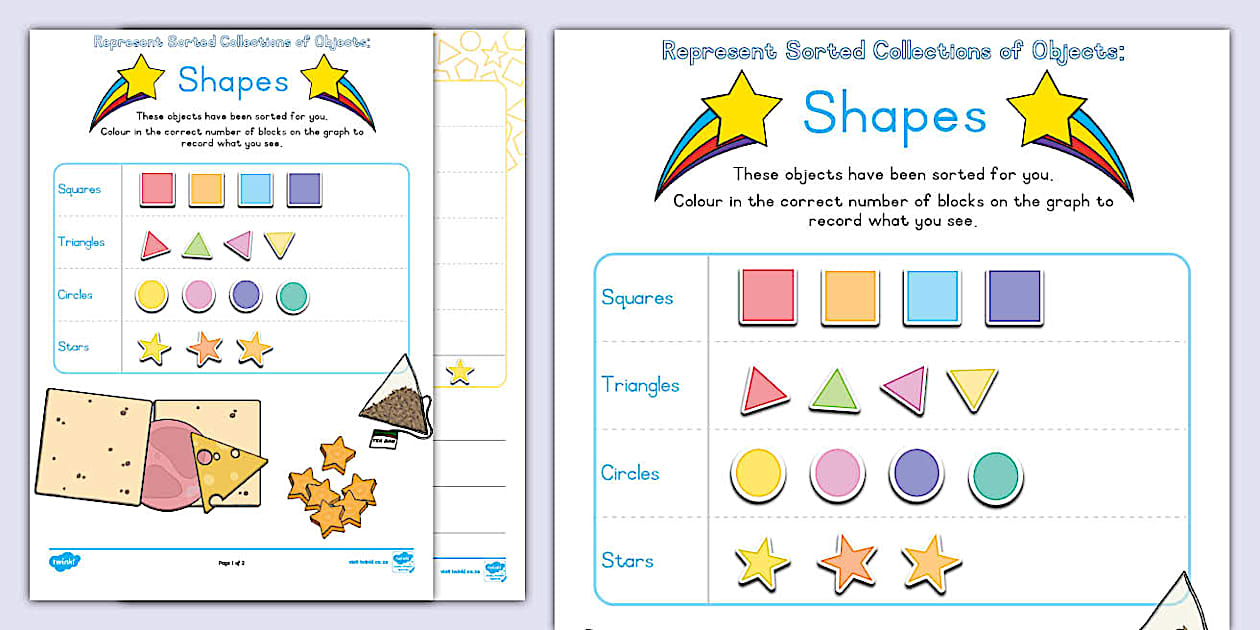 Grade R Data Handling Activity Represent Collections Shapes