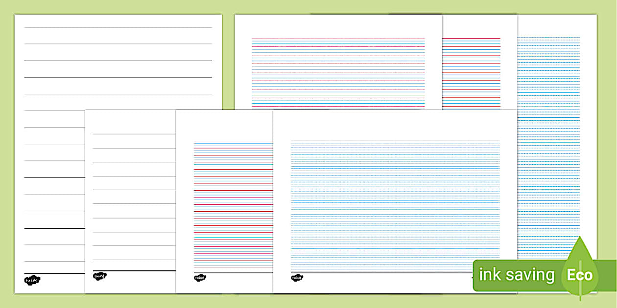 Editable Australia Years 5-6 Handwriting Lines - Twinkl