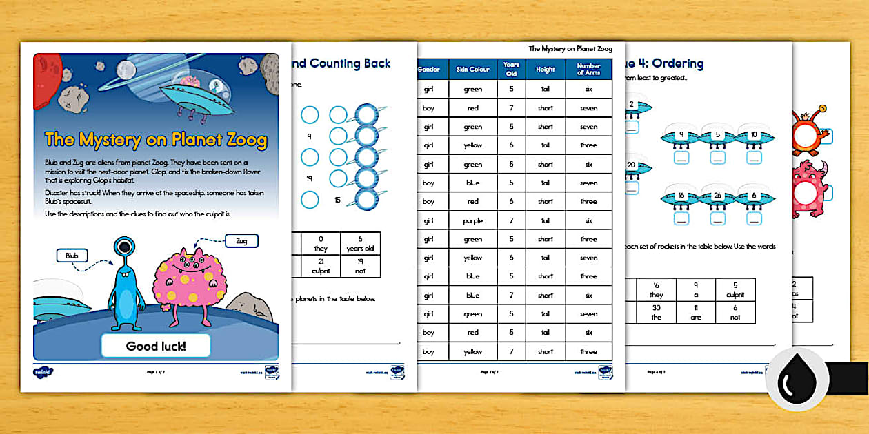 The Case of the Missing Spacesuit Place Value Math Mystery