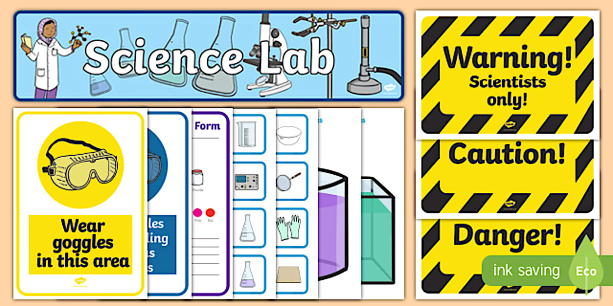 Science Lab Role Play Pack (teacher made) - Twinkl