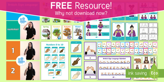 Free British Sign Language (BSL) Taster Resource Pack - free