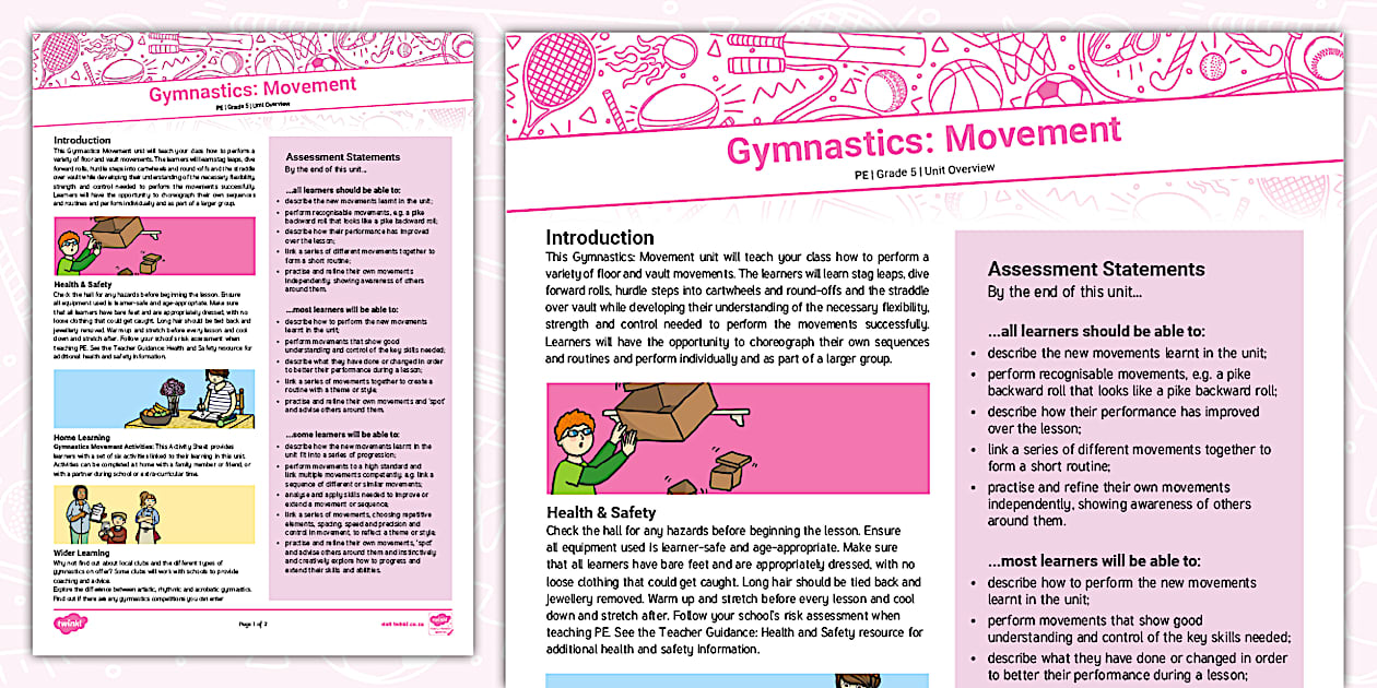 Grade 5 Term 3 Physical Education Gymnastics Unit Overview
