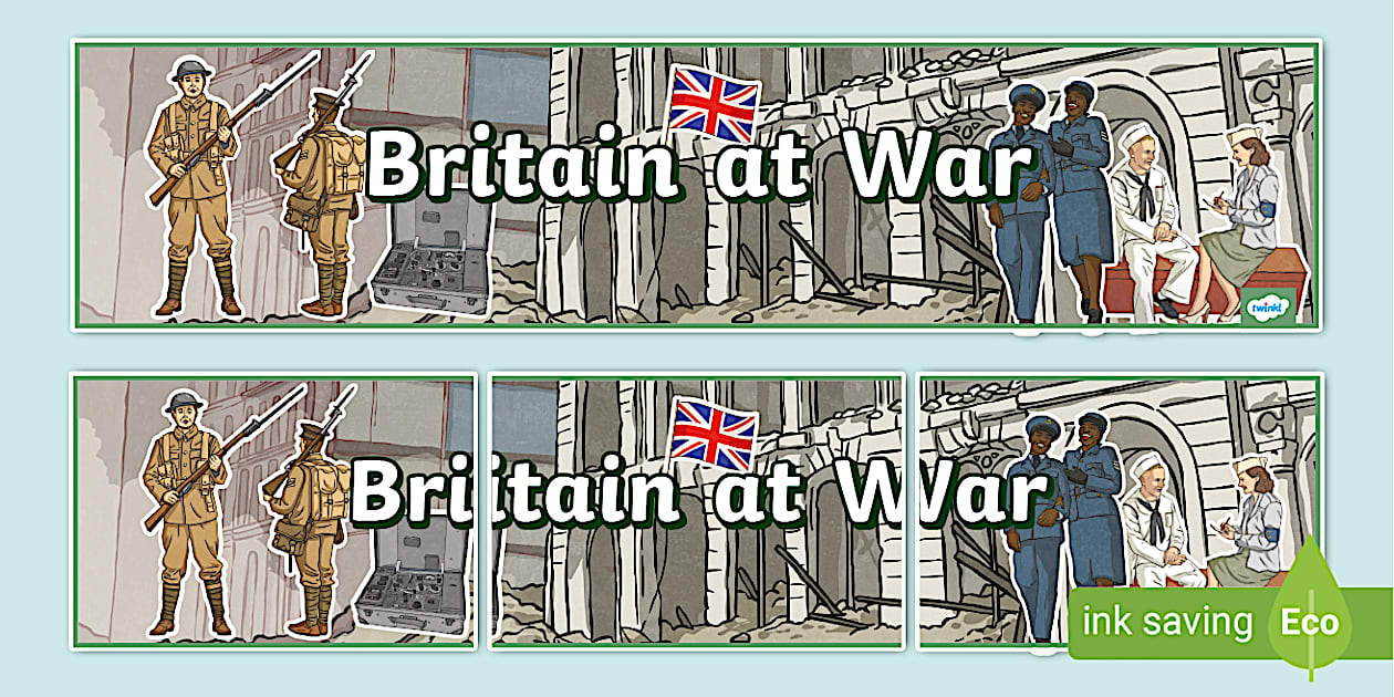 Britain at War Display Banner (teacher made) - Twinkl