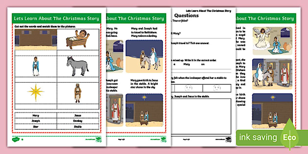 Let’s Learn About The Christmas Story Differentiated Reading Comprehension