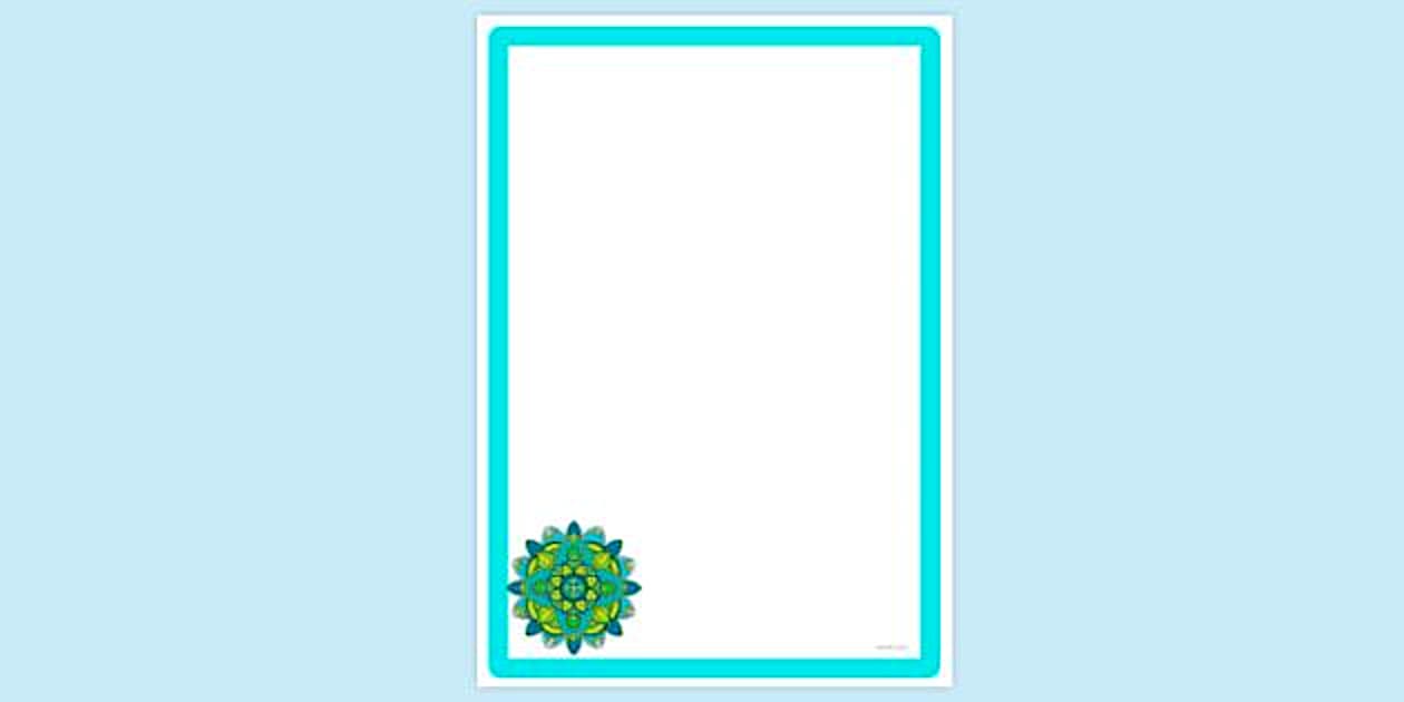 Zen Doodle Page Border | Page Borders | Twinkl - Twinkl
