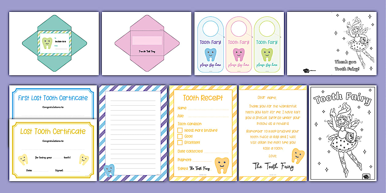 Tooth Fairy Printable Celebration... | Twinkl Party