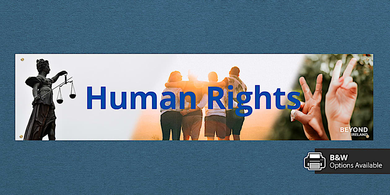 Human Rights Display Banner (teacher made) - Twinkl