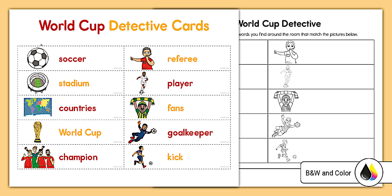 World Cup Read and Write the Room Worksheet (teacher made)