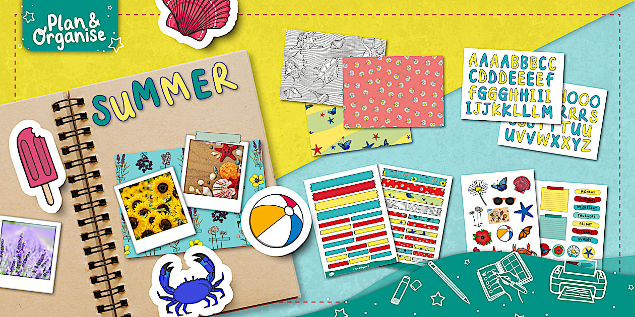 FREE! - Summer | Printable Scrapbooking Kit (Teacher-Made)