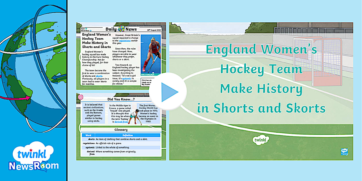 England Women’s Hockey Team Kit Makes History | Twinkl NewsRoom