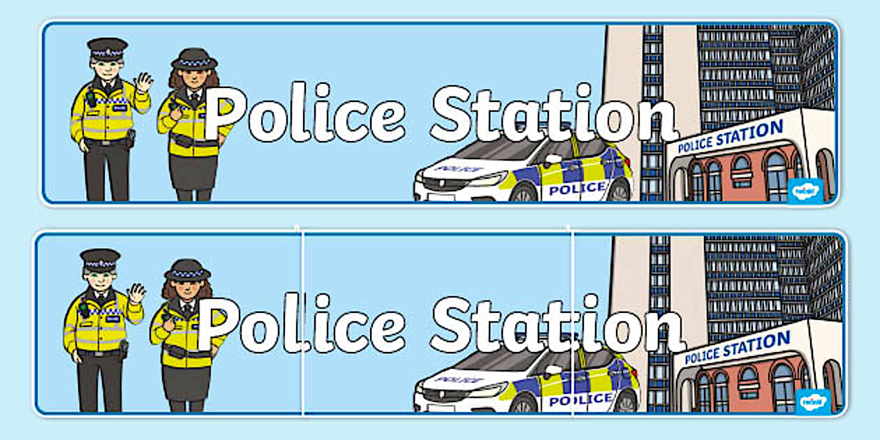 Police Station Display Banner | Primary Resources - Twinkl