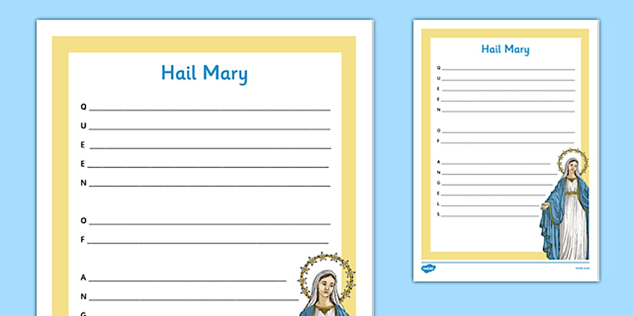 Mary Queen of Angels Acrostic Poem