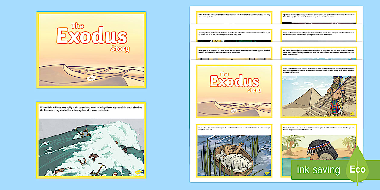 Exodus Story Cards (teacher made) - Twinkl