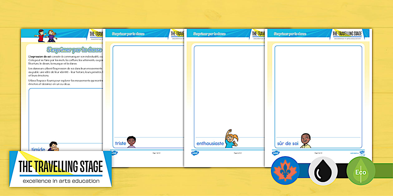 FREE! - Creative Movement as Self-Expression Activity French