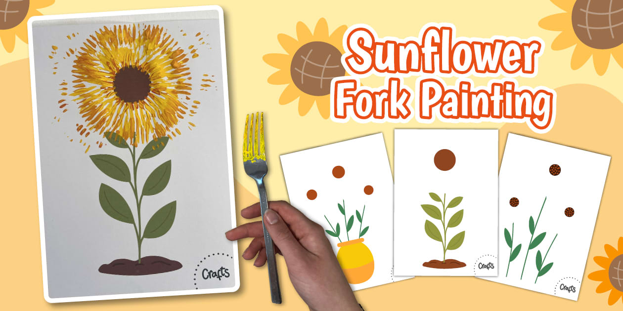 Sunflower Fork Painting