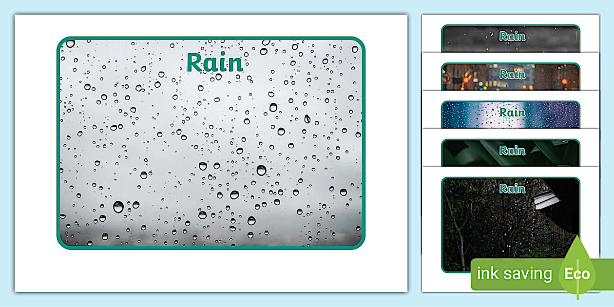 Rain Photo Pack (teacher made) - Twinkl