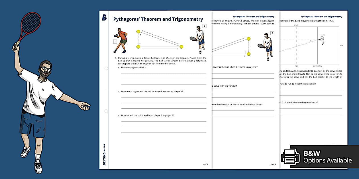 Pythagoras and Trigonometry Worksheet | Beyond Maths