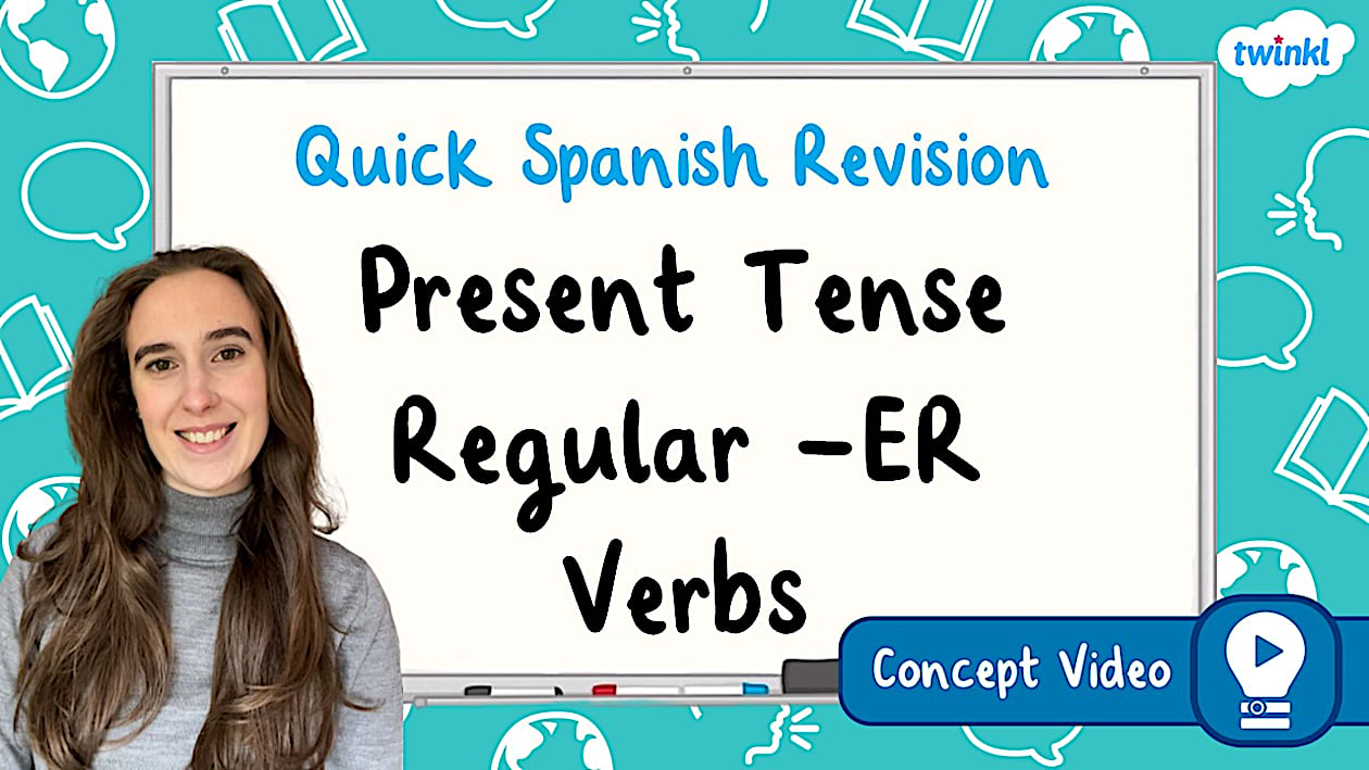 👉 Present Tense Regular -ER Verbs | KS2 Spanish Concept Video