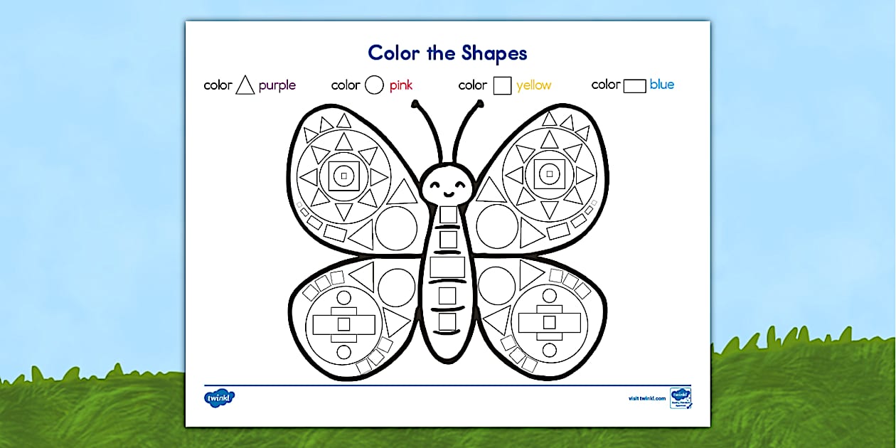 Butterfly Coloring Sheet | K-2 Teaching Resources | Twinkl