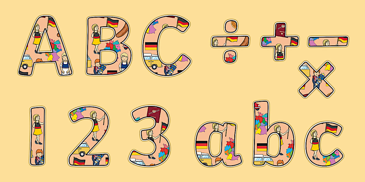 👉 German Themed Display Lettering (teacher made) - Twinkl