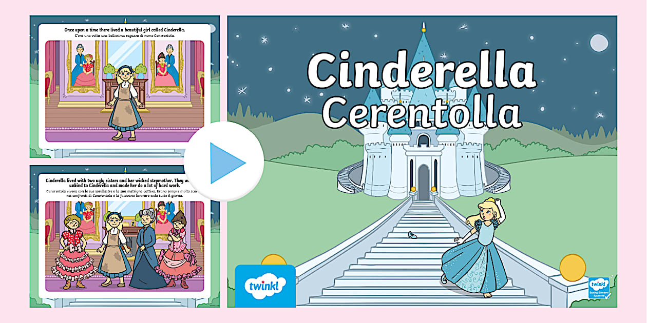 Cinderella Story PowerPoint English/Italian - Cinderella Story Powerpoint