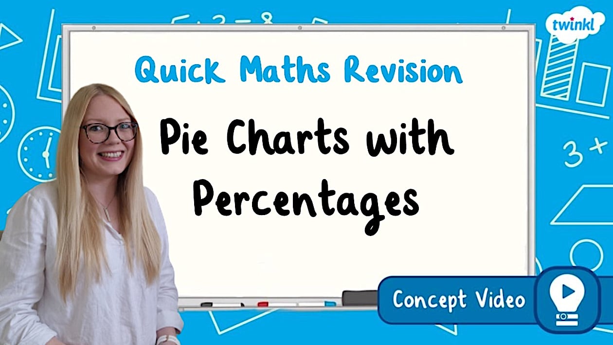 👉 Pie Charts with Percentages | KS2 Maths Concept Video