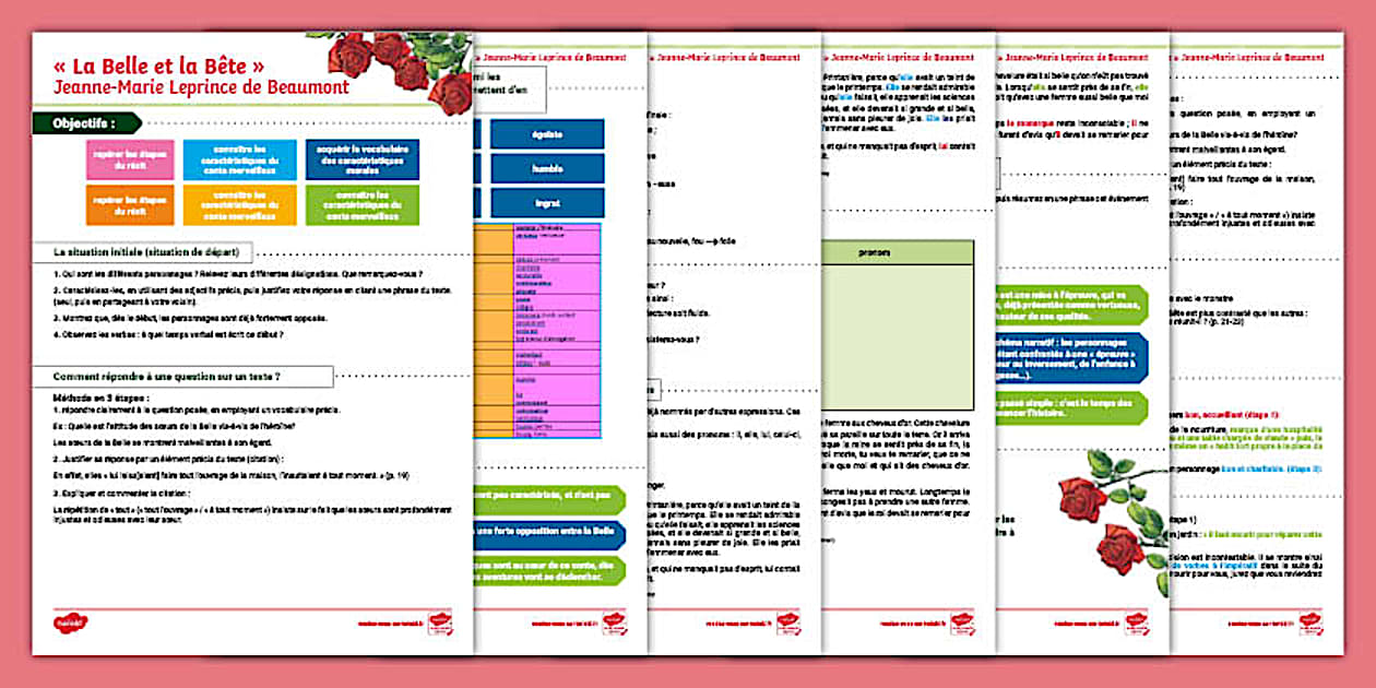 La Belle et la Bête - séquence pédagogique