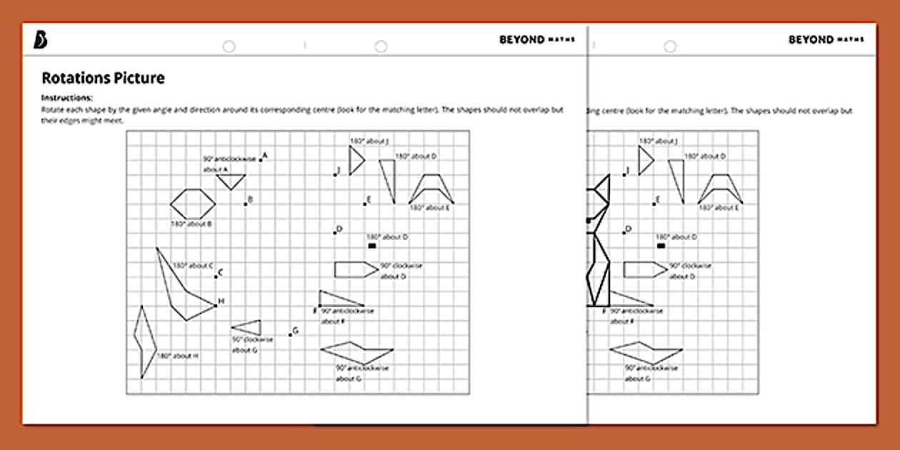👉 Rotations Worksheet | KS3 Maths | Beyond - Twinkl