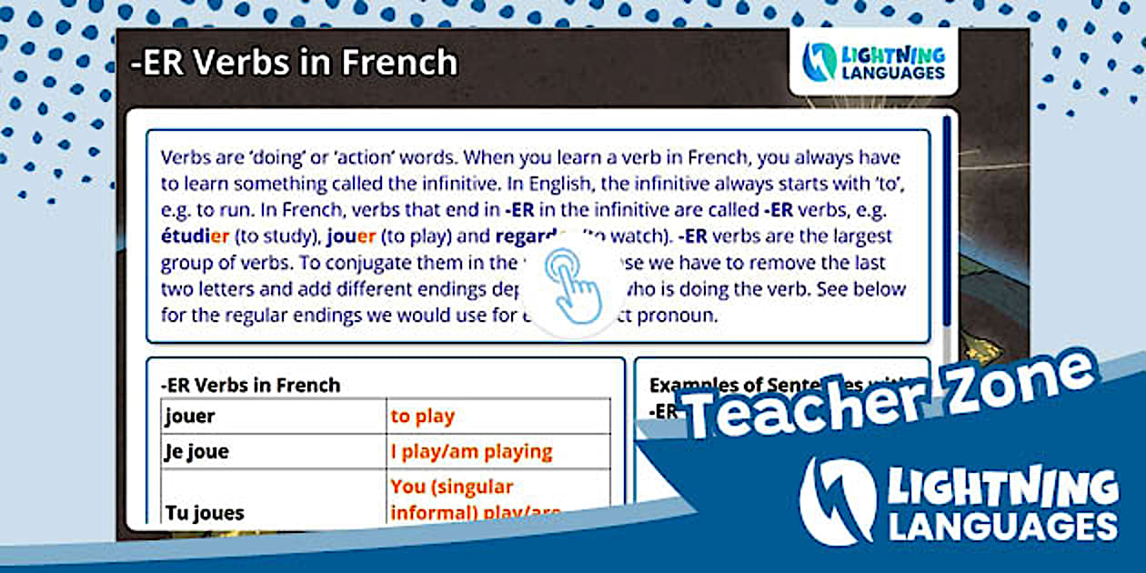 👉 Lightning Languages | French | Go Guide -ER Verbs