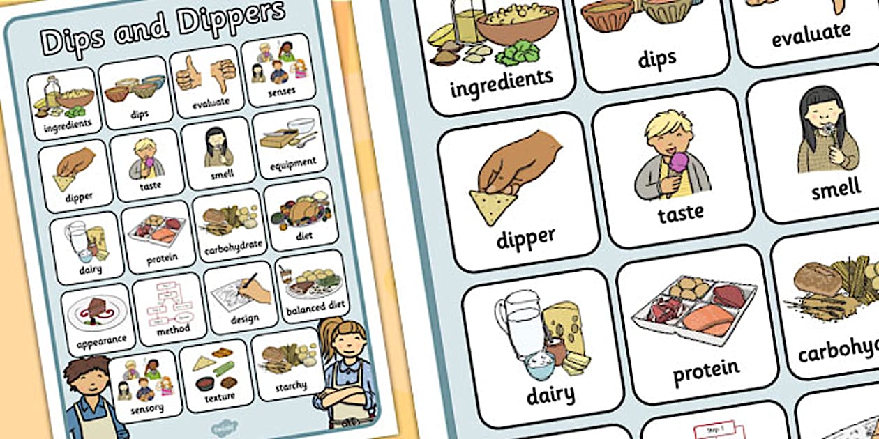 Evaluating Dips Word Grid (teacher made) - Twinkl