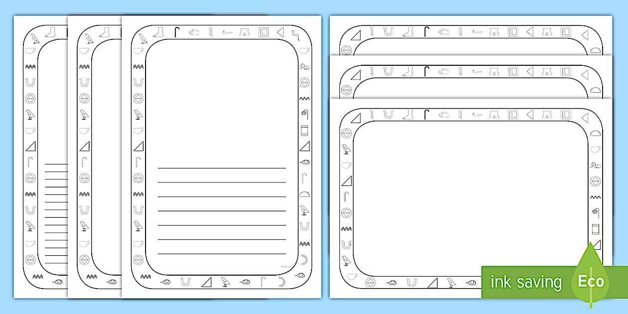 Editable Cartouche Writing Frames (professor feito) - Twinkl