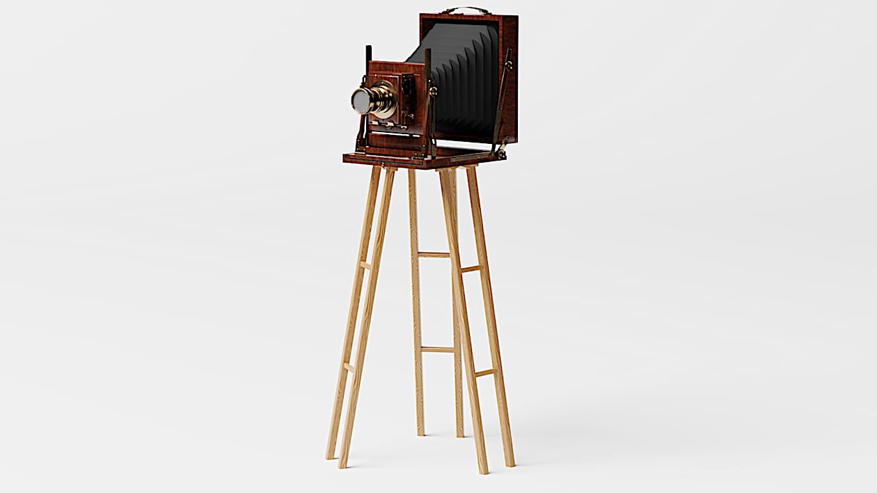3D Model: Victorians - Camera (teacher made) - Twinkl