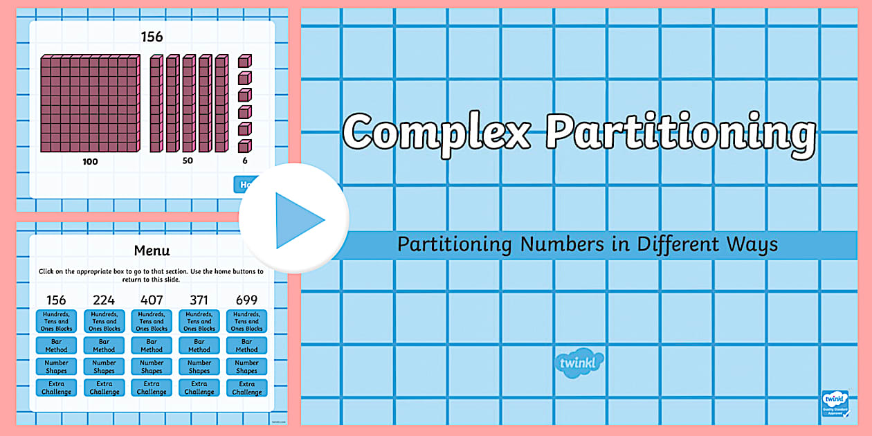 3-Digit Partitioning PowerPoint - KS2 Maths Primary Resources