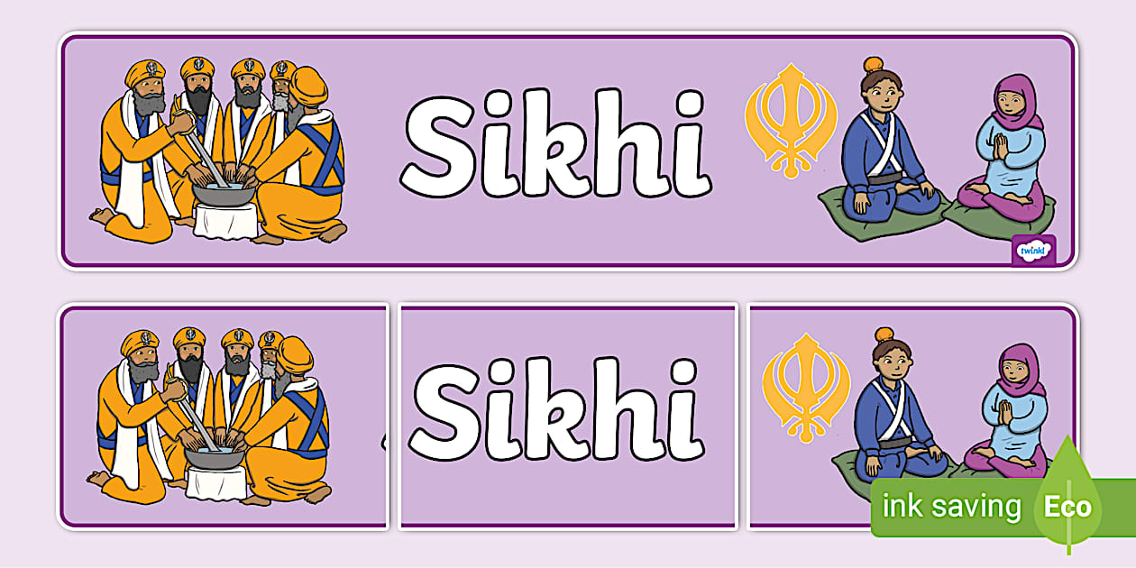 Sikhi Display Banner (teacher made) - Twinkl