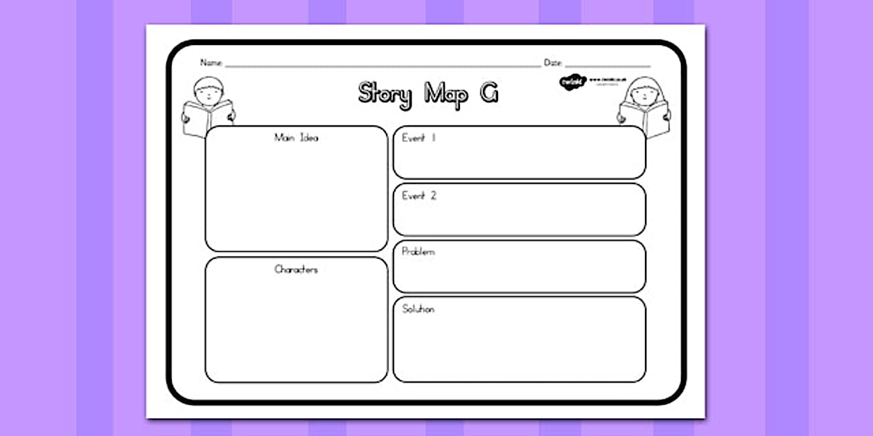 Editable Story Map G Worksheet (teacher made) - Twinkl