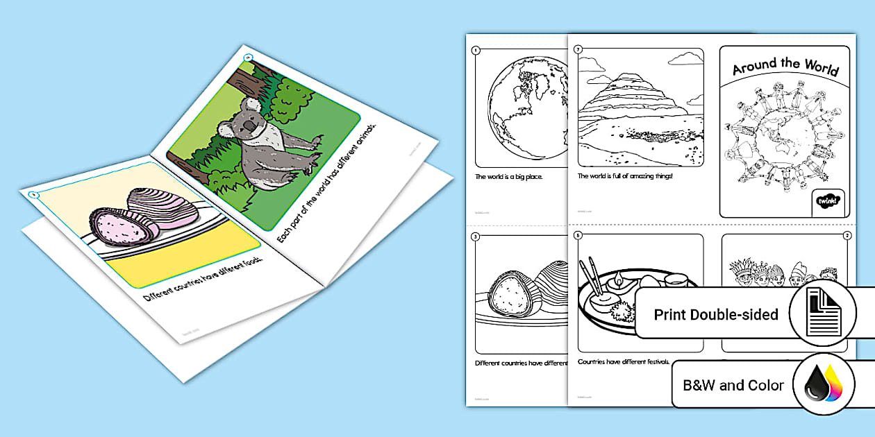 Around the World Facts Emergent Reader - Twinkl