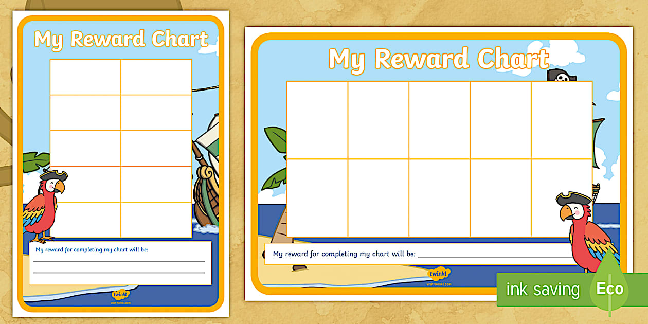 Pirate Ten Frame Sticker Reward Charts (Teacher-Made)