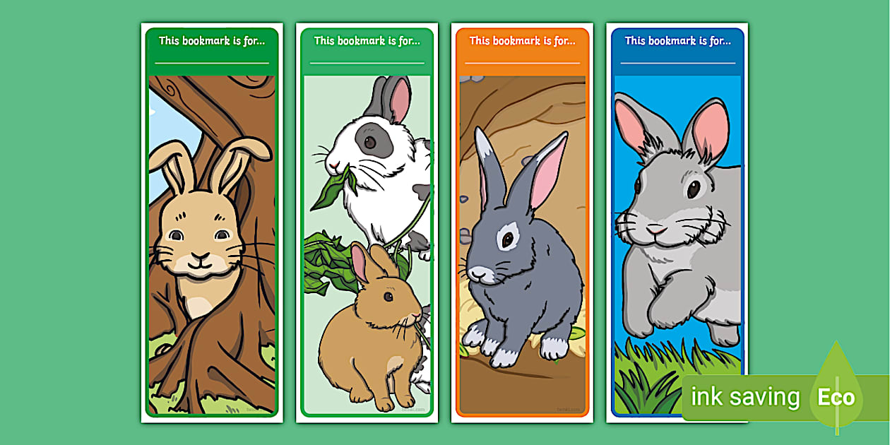 Rabbit Bookmarks (Teacher-Made) - Twinkl