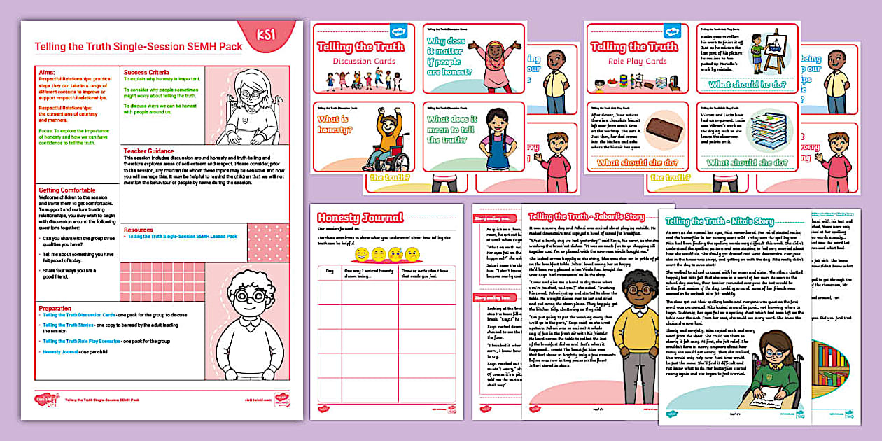 Telling the Truth Single Session Intervention Pack - Twinkl